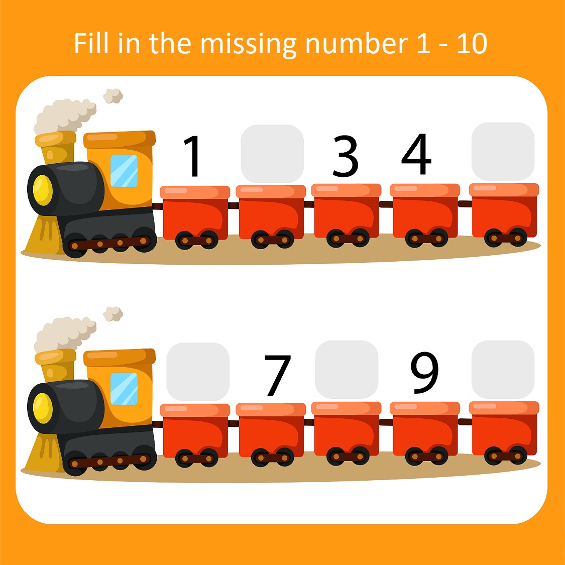 Fill in the Missing Number 11 to 20 - iWorksheets | Free Interactive ...