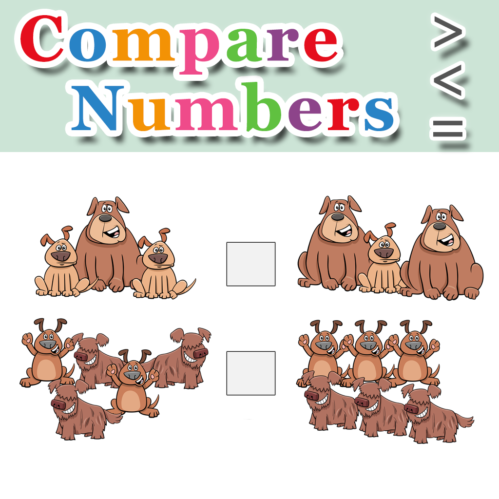Compare Numbers - Greater Than - Less Than - Equal To - Set 3 ...