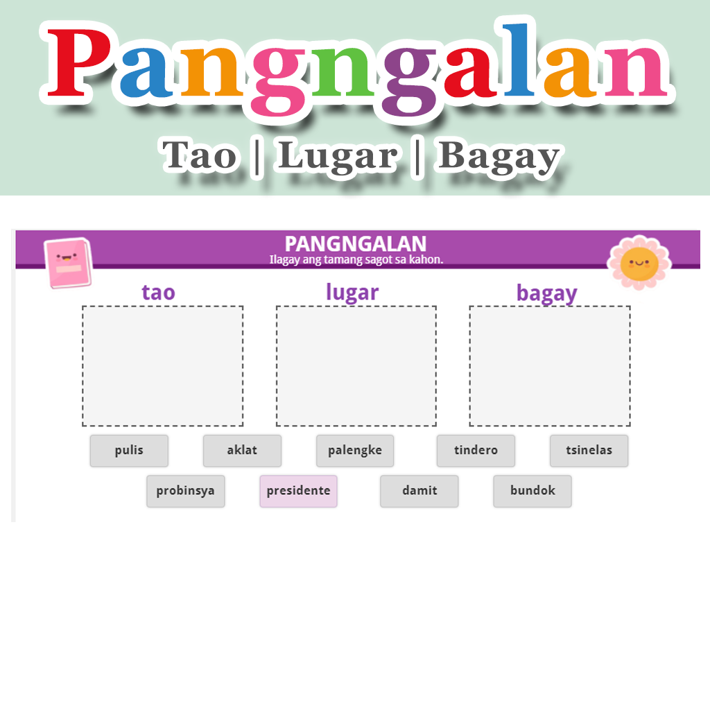 Pangngalan - Set 2 - iWorksheets | Free Interactive Worksheets ...